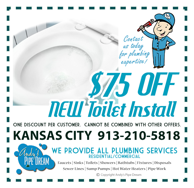 Plumbing Product and Service Discounts - Andy's Pipe Dream Plumbing